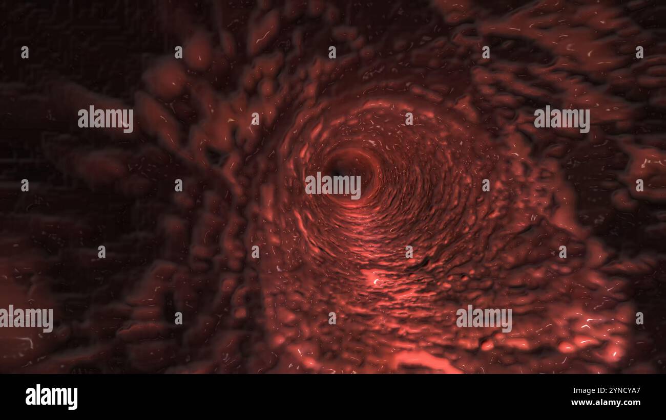 Inside Artery Pathways Carrying Oxygen Rich Blood Stock Photo - Alamy