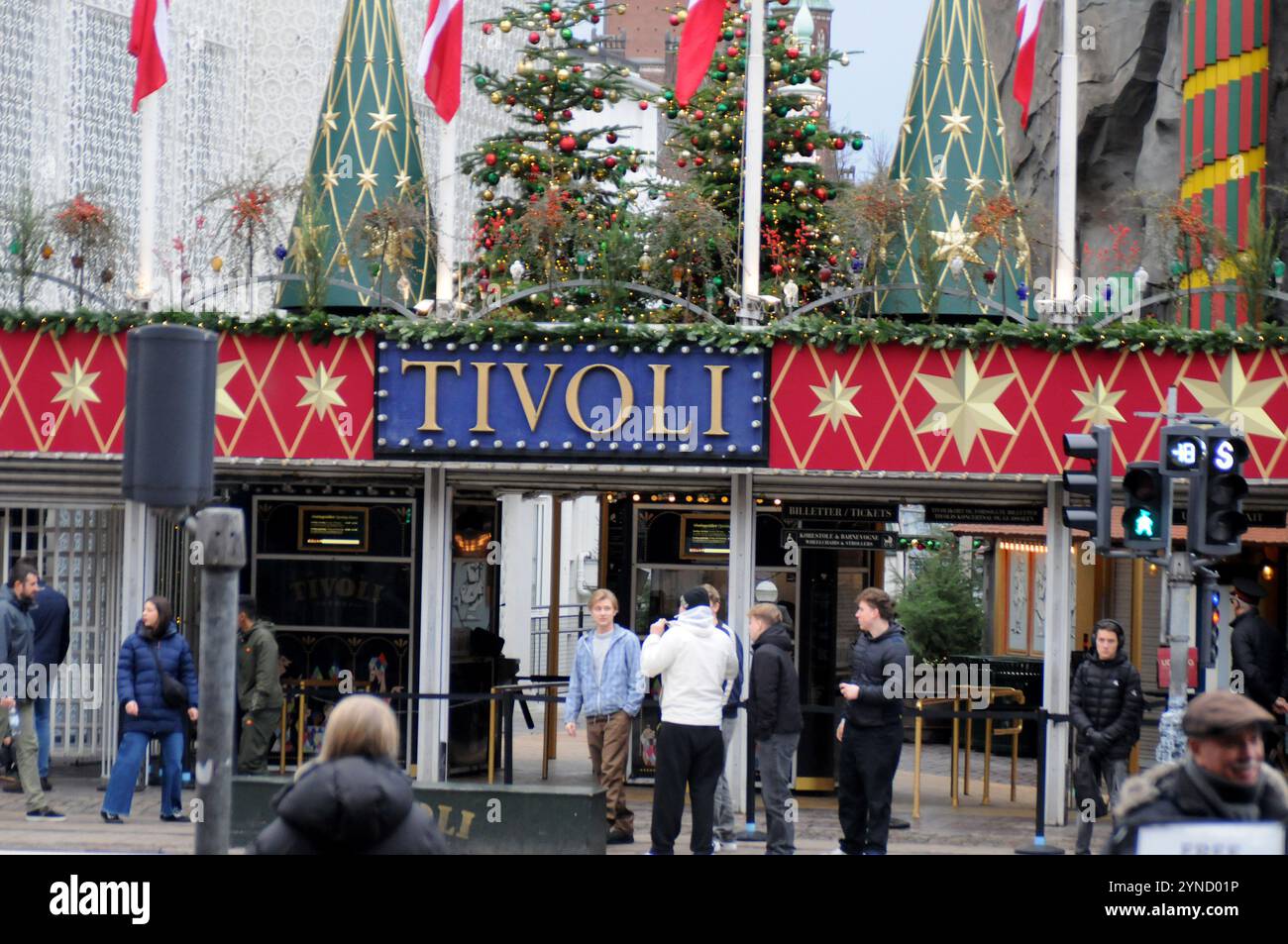 Copenhagen/ DenmarK/25 November 2024/ Jul i tivoli or christmas season ...