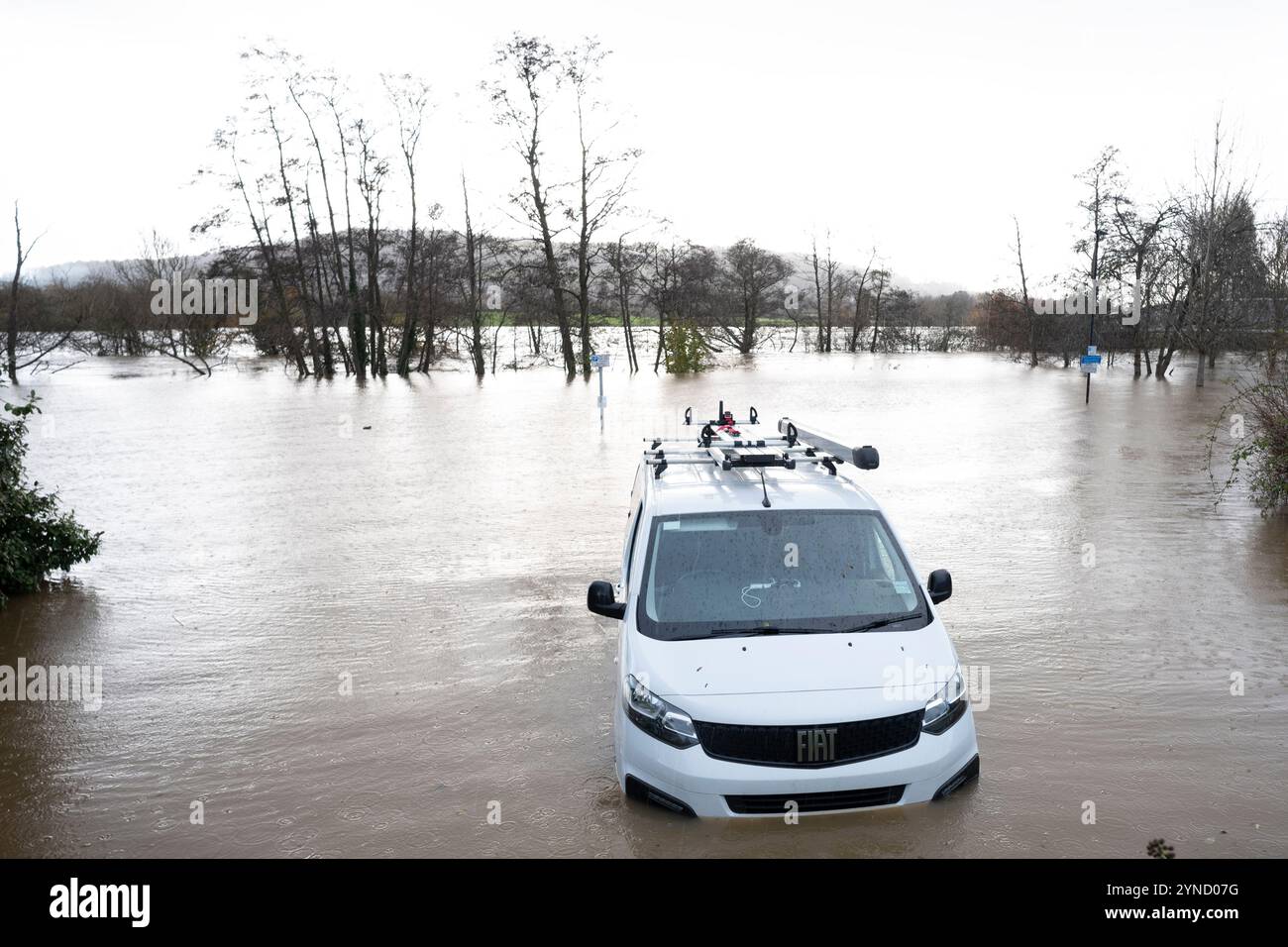Today, the river Avon at Batheaston, Bath, Somerset, UK. reaches the ...