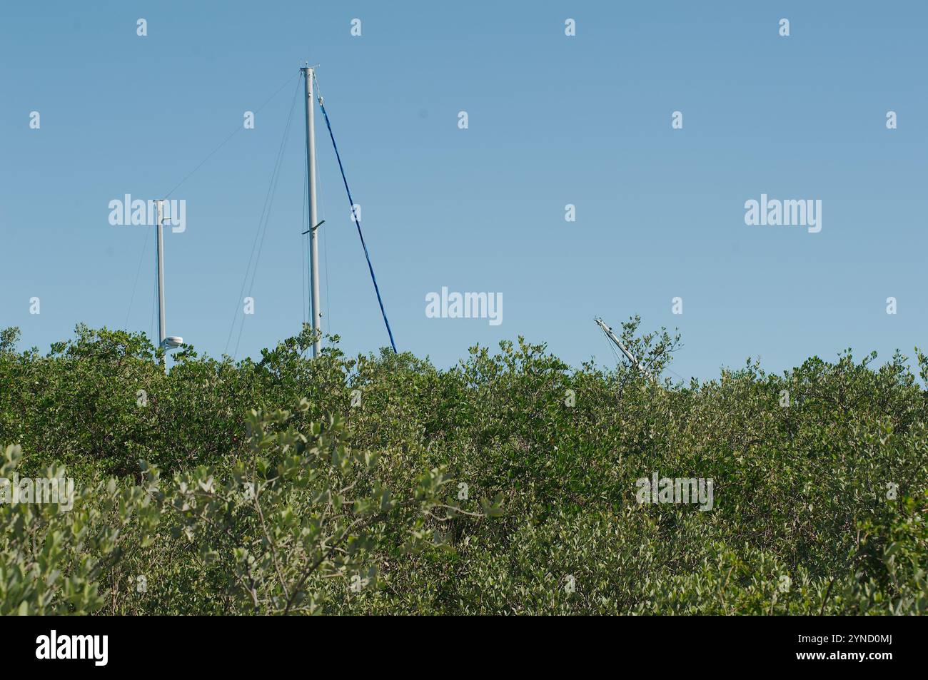 Mast sticking above hi-res stock photography and images - Alamy
