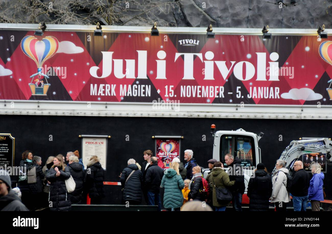 Copenhagen/ DenmarK/25 November 2024/ Jul i tivoli or christmas season ...