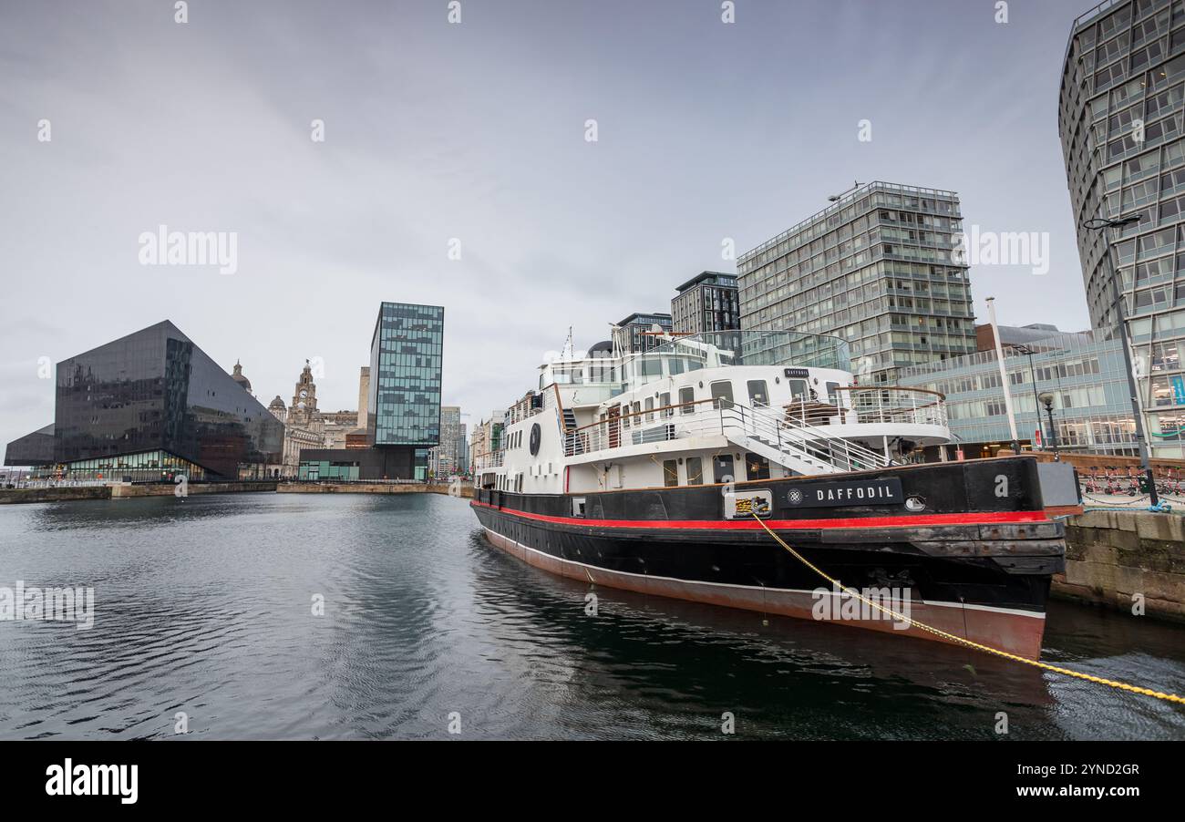 MV Royal Daffodil in her new permanent home of Canning Dock on the ...