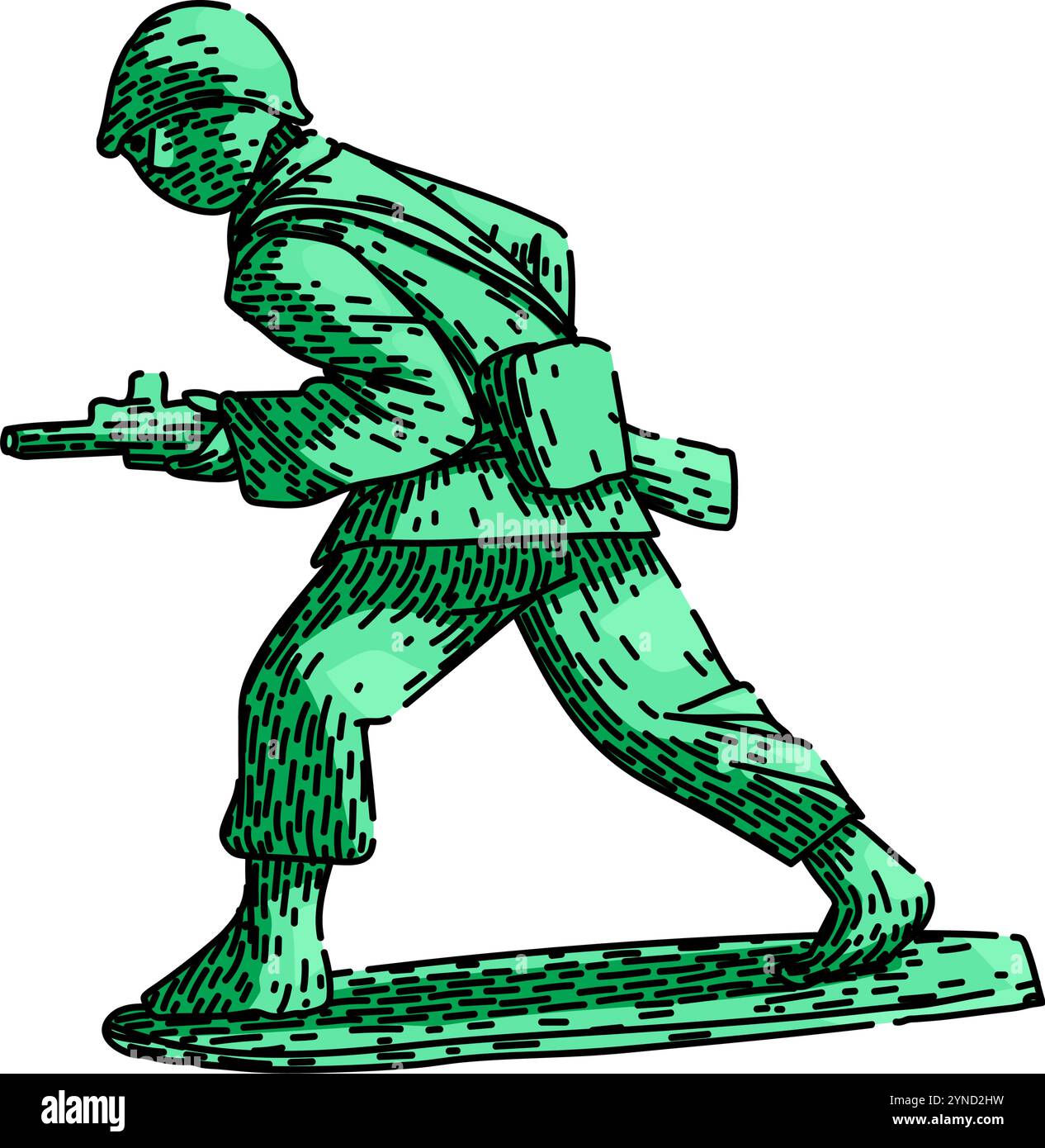 rare toy soldier sketch hand drawn vector Stock Vector Image & Art - Alamy