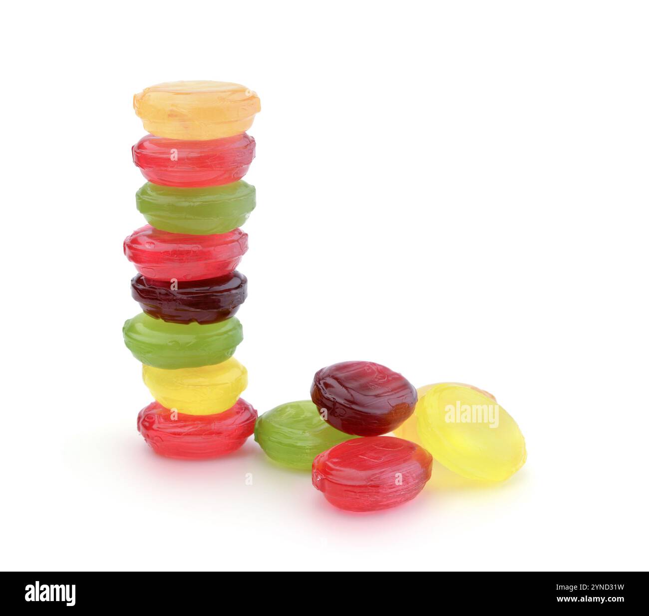 Colorful candies isolated on white hi-res stock photography and images ...