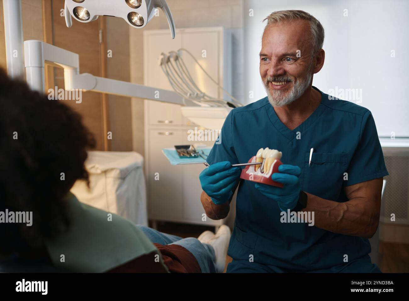 Doctor explaining medical model hi-res stock photography and images - Alamy