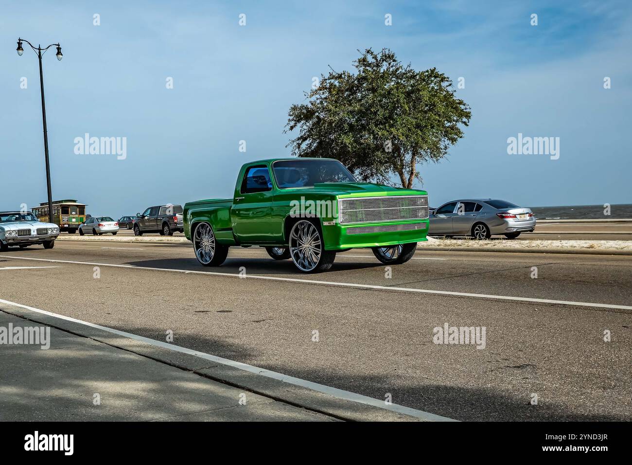 Gulfport, MS - October 04, 2023: Wide angle front corner view of a ...