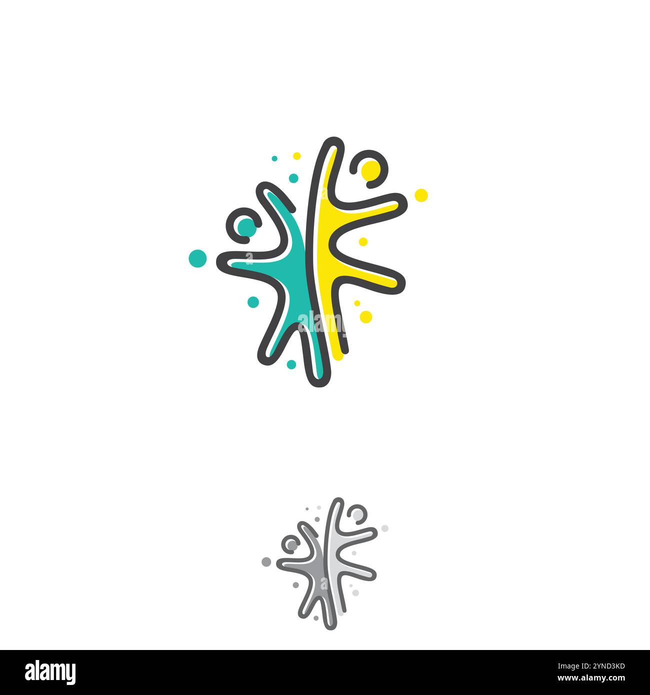 Two men in modern Stock Vector Images - Alamy