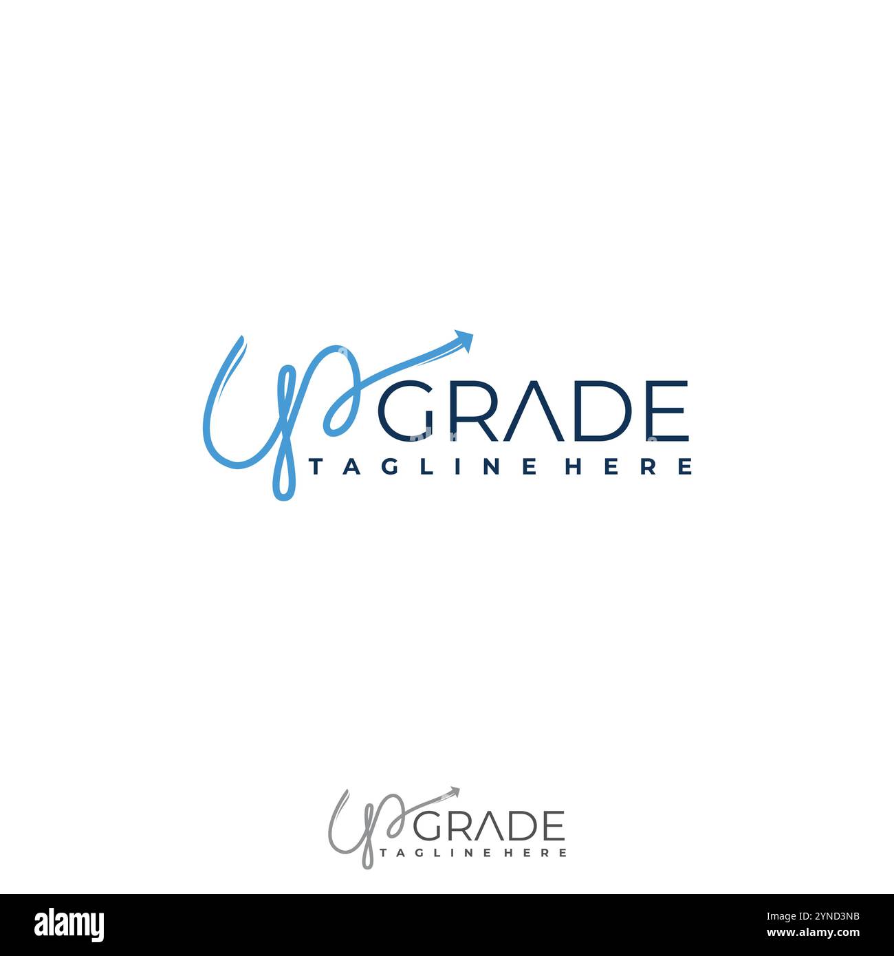 Letter Upgrade logo simple modern concept for your company. Vector ...