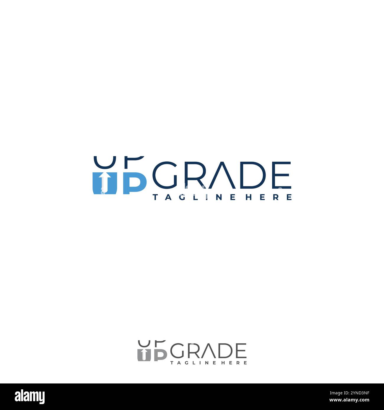 Letter Upgrade logo simple modern concept for your company. Vector ...