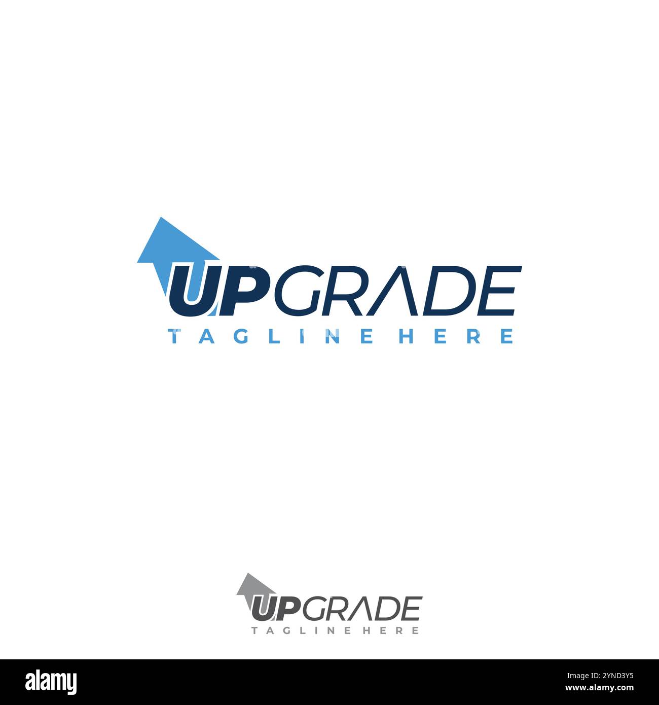 Letter Upgrade logo simple modern concept for your company. Vector ...