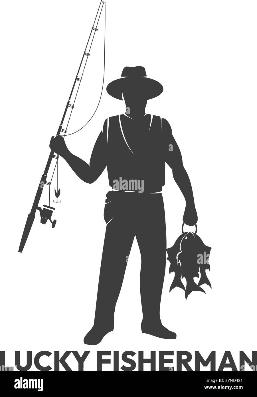 Fisherman angler black sea Cut Out Stock Images & Pictures - Alamy