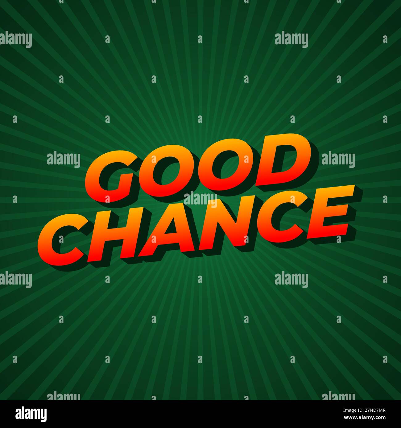 Good chance text effect design for social media ads Stock Vector Image ...