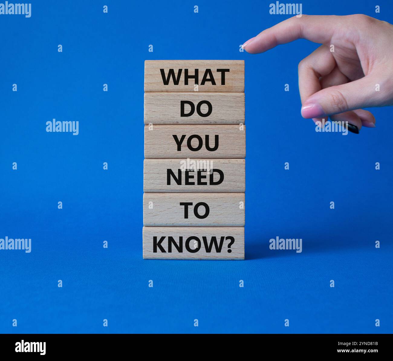 What do You need to Know symbol. Wooden blocks with words What do You ...