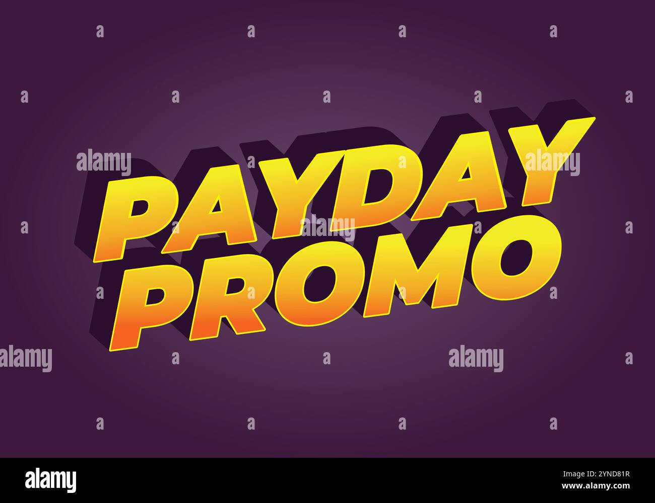 Promo day, text effect design in 3 dimensions style with modern colors ...