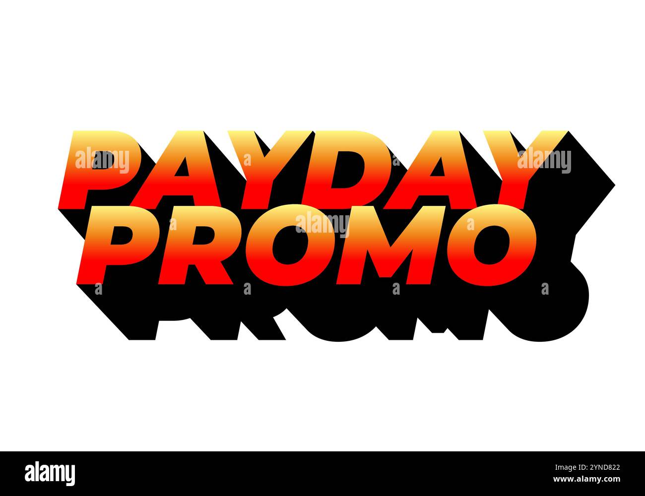 Promo day, text effect design in 3 dimensions style with modern colors ...