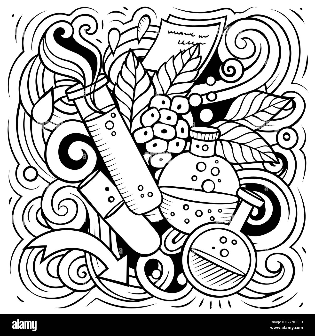 Dna laboratory symbols Black and White Stock Photos & Images - Alamy