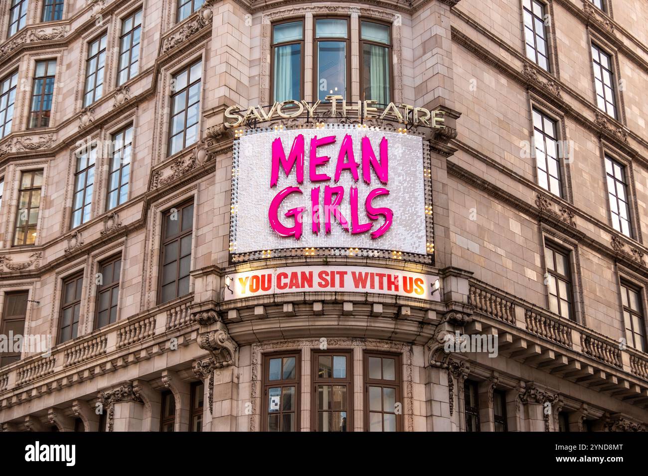 LONDON- NOVEMBER 21, 2024: Mean Girls show at The Savoy Theatre in Covent Garden, London's West ...