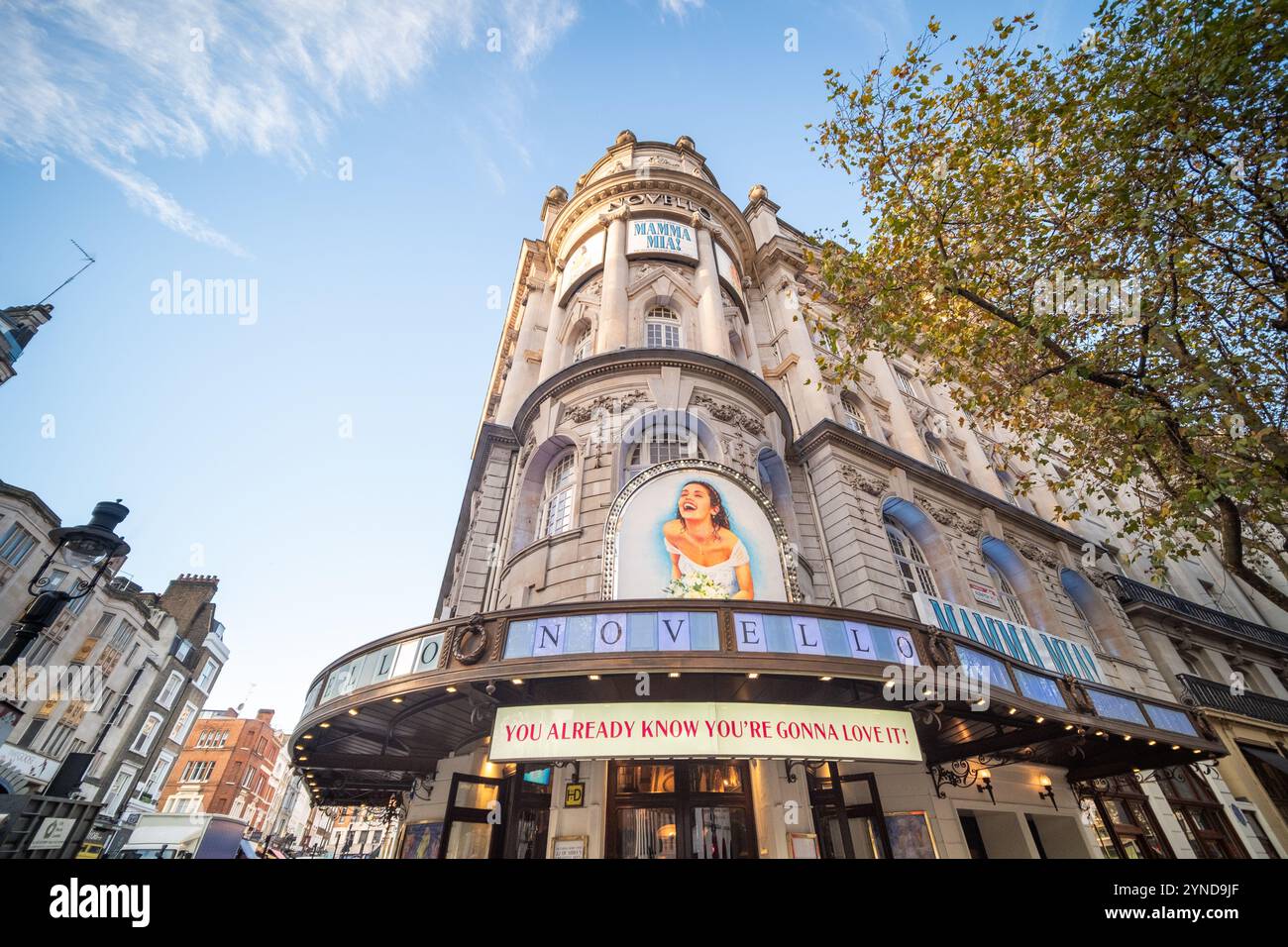 LONDON- NOVEMBER 21, 2024: Novello theatre in London's West End, a ...