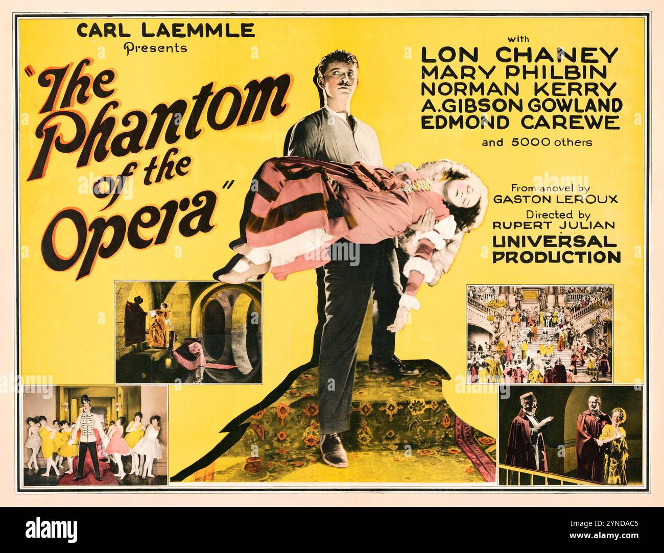 The Phantom of the Opera (Universal, 1925). Old film poster Stock Photo ...