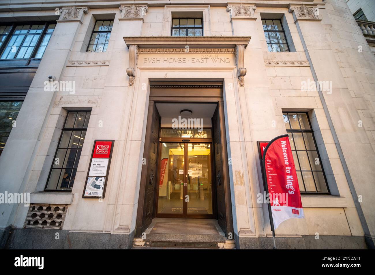 LONDON- NOVEMBER 21, 2024: Kings College London buildings, Strand ...
