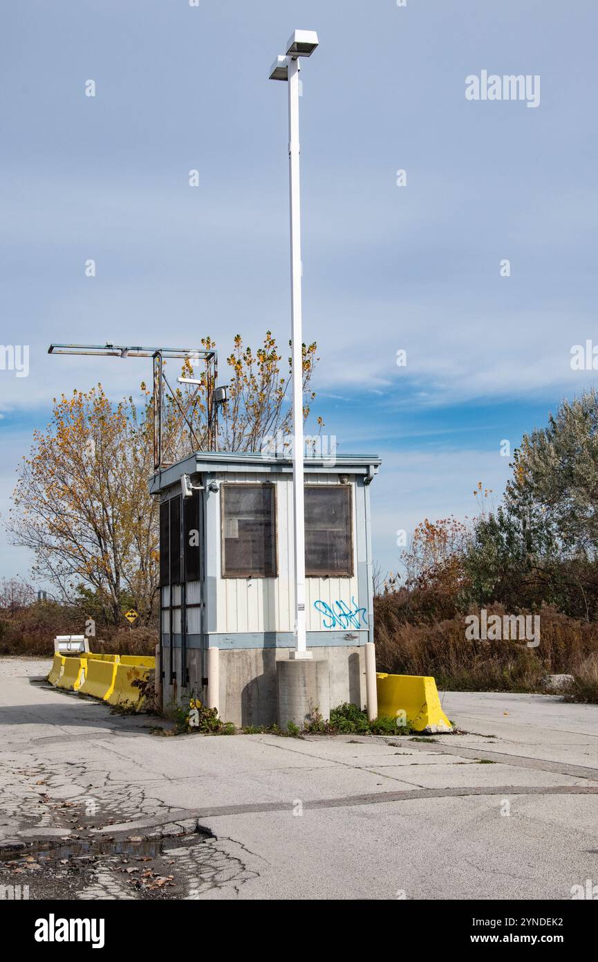 Kiosk at Tommy Thompson Park in Scarborough, Toronto, Ontario, Canada ...