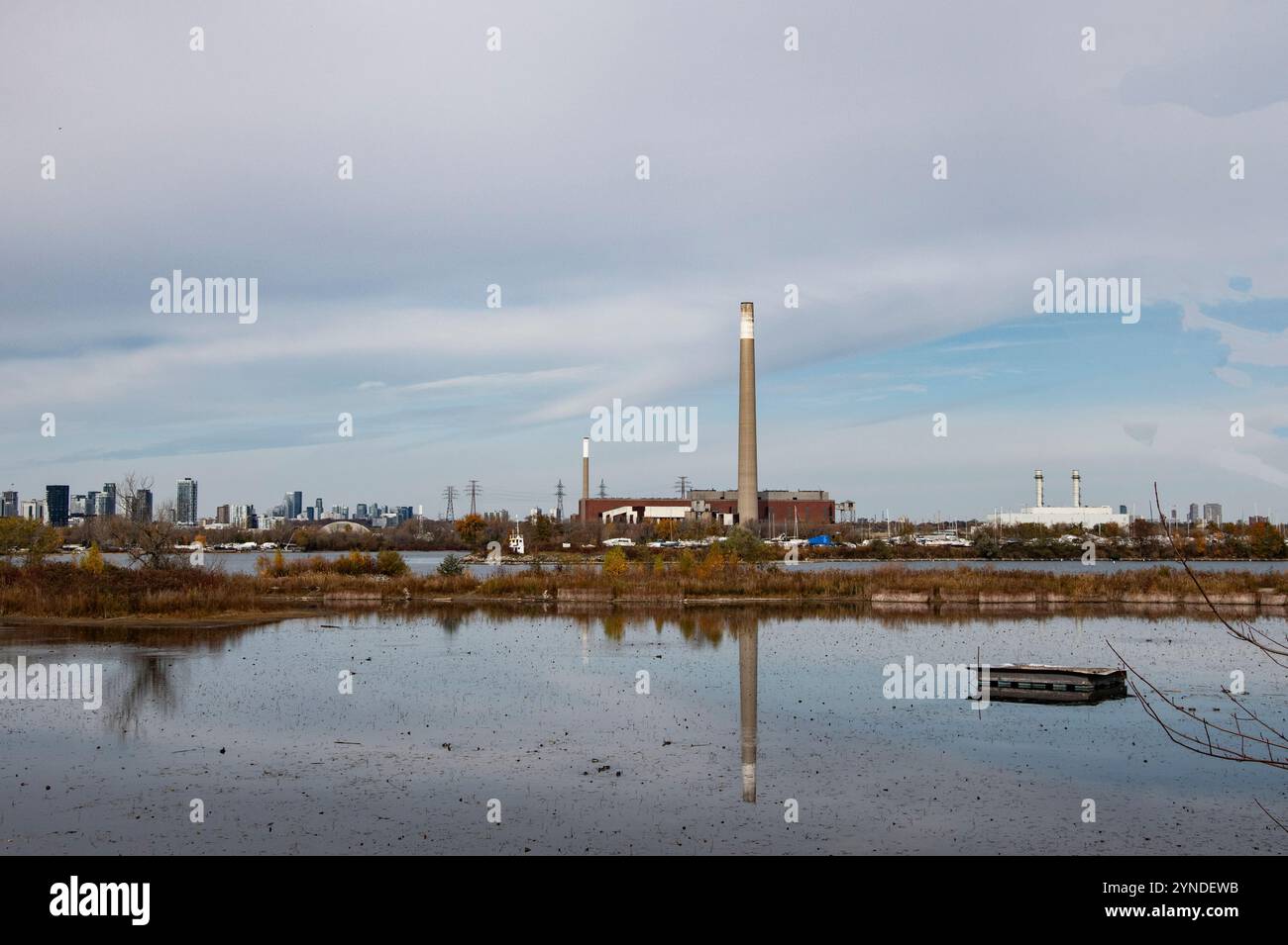 View of GFL Unwin Transfer Station from Tommy Thompson Park in ...