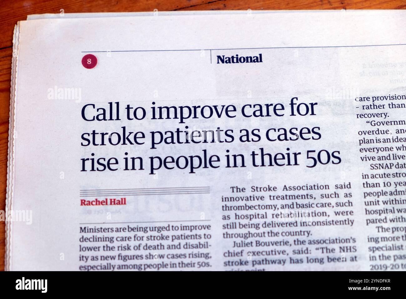'Call to improve care for stroke patients as cases rise in people in ...