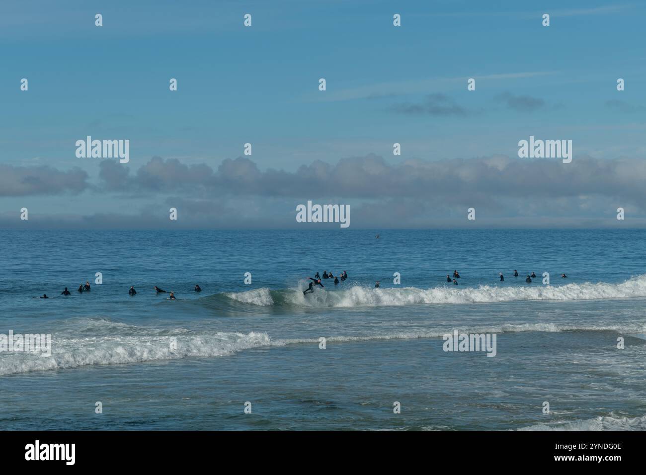Surfing at the Salt Creek Beach in Dana Point, Orange County, Southern ...