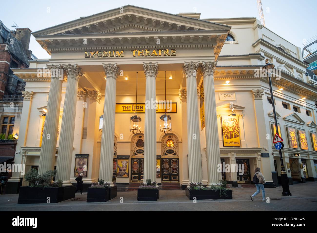 LONDON- NOVEMBER 21, 2024: Lyceum Theatre, home of the hugely popular and successful Lion King ...
