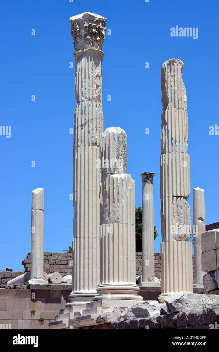 Trajaneum, Acropolis, Pergamon, Pergamum, İzmir Province, Turkey ...