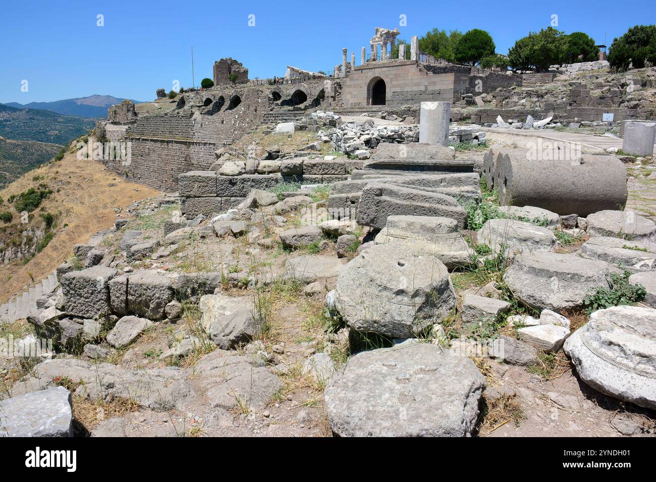 Acropolis, Pergamon, Pergamum, İzmir Province, Turkey, UNESCO World ...