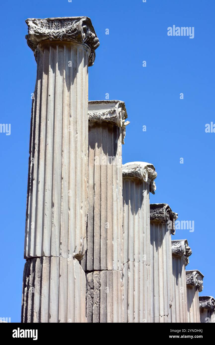 Columns, Asclepion, Pergamon, Pergamum, İzmir Province, Turkey, UNESCO ...