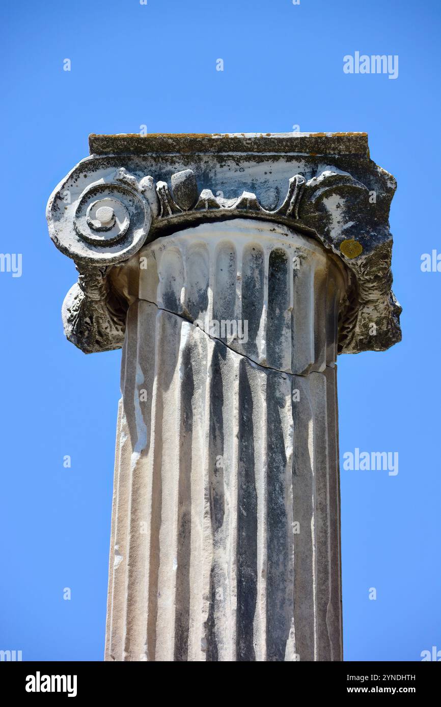 Column, Asclepion, Pergamon, Pergamum, İzmir Province, Turkey, UNESCO ...
