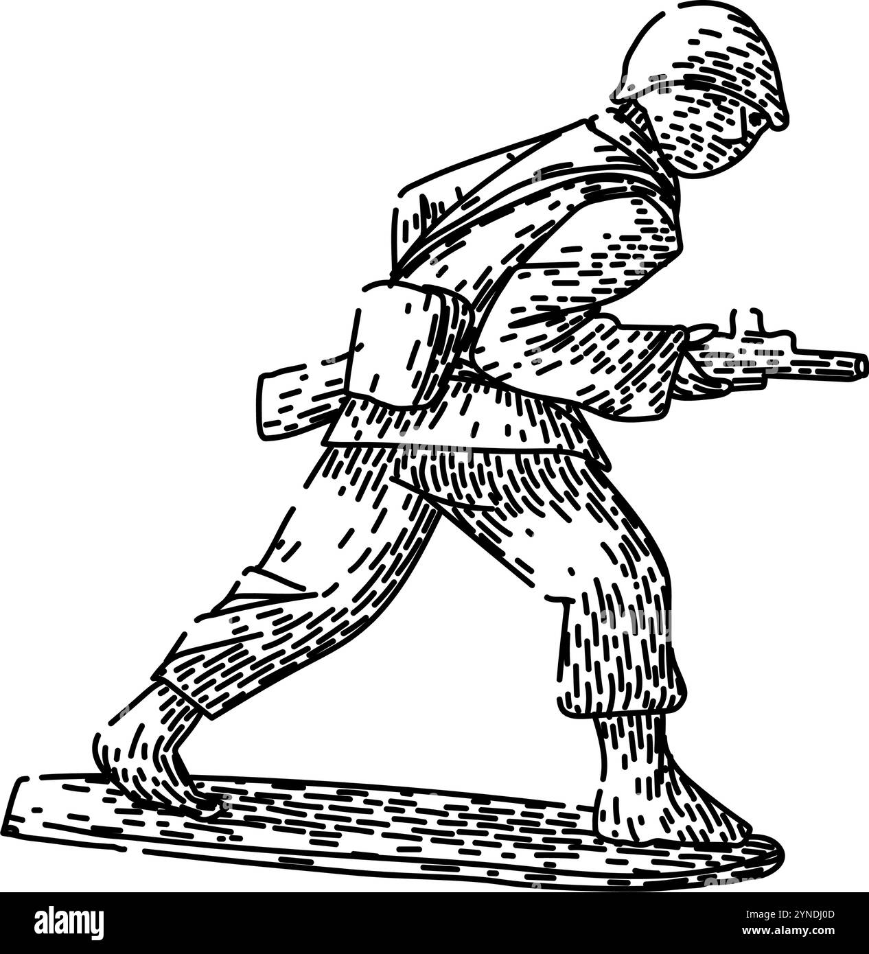 Battle toy soldier Stock Vector Images - Alamy