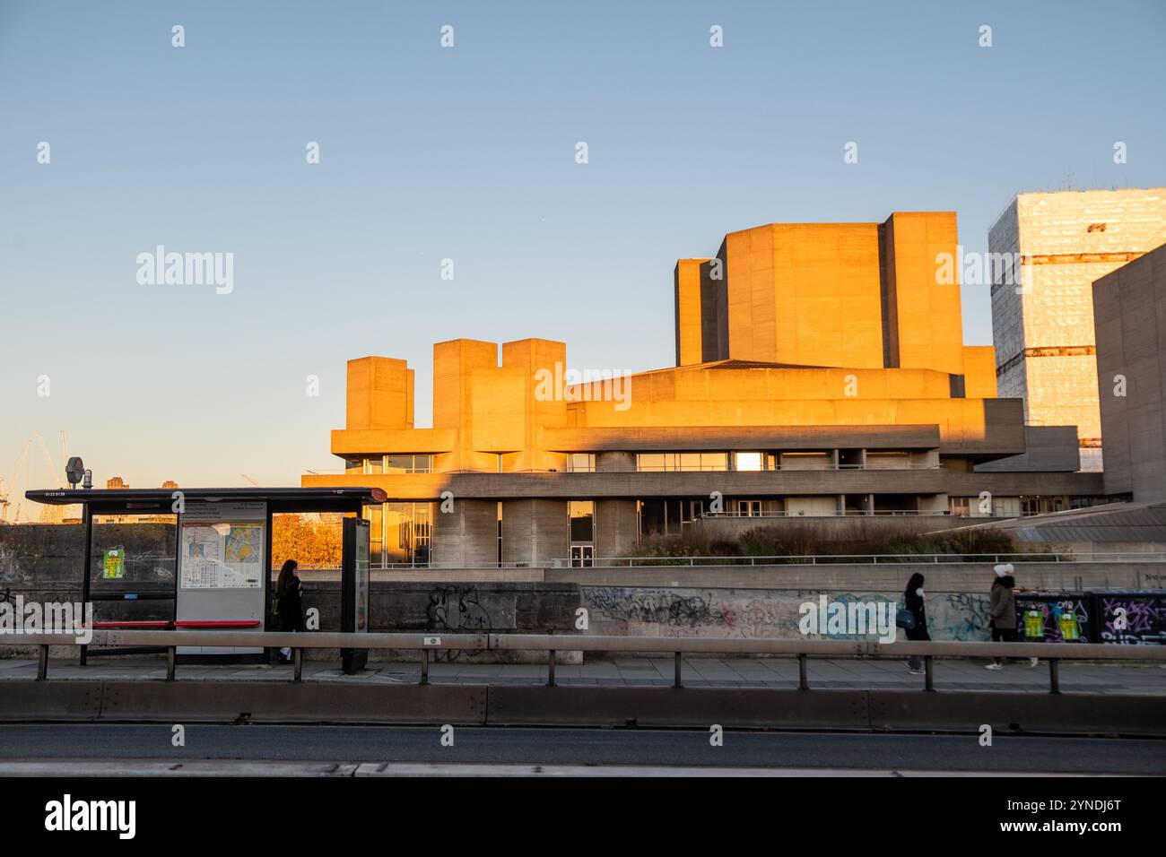 LONDON- NOVEMBER 21, 2024: View of the Lyttelton Theatre National ...