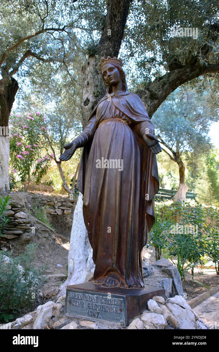 Statue of the Blessed Virgin Mary in her house exterior, House of the ...
