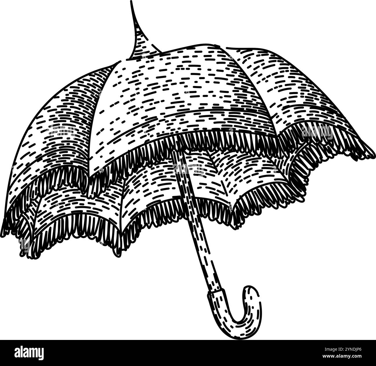 antique umbrella sketch hand drawn vector Stock Vector Image & Art - Alamy
