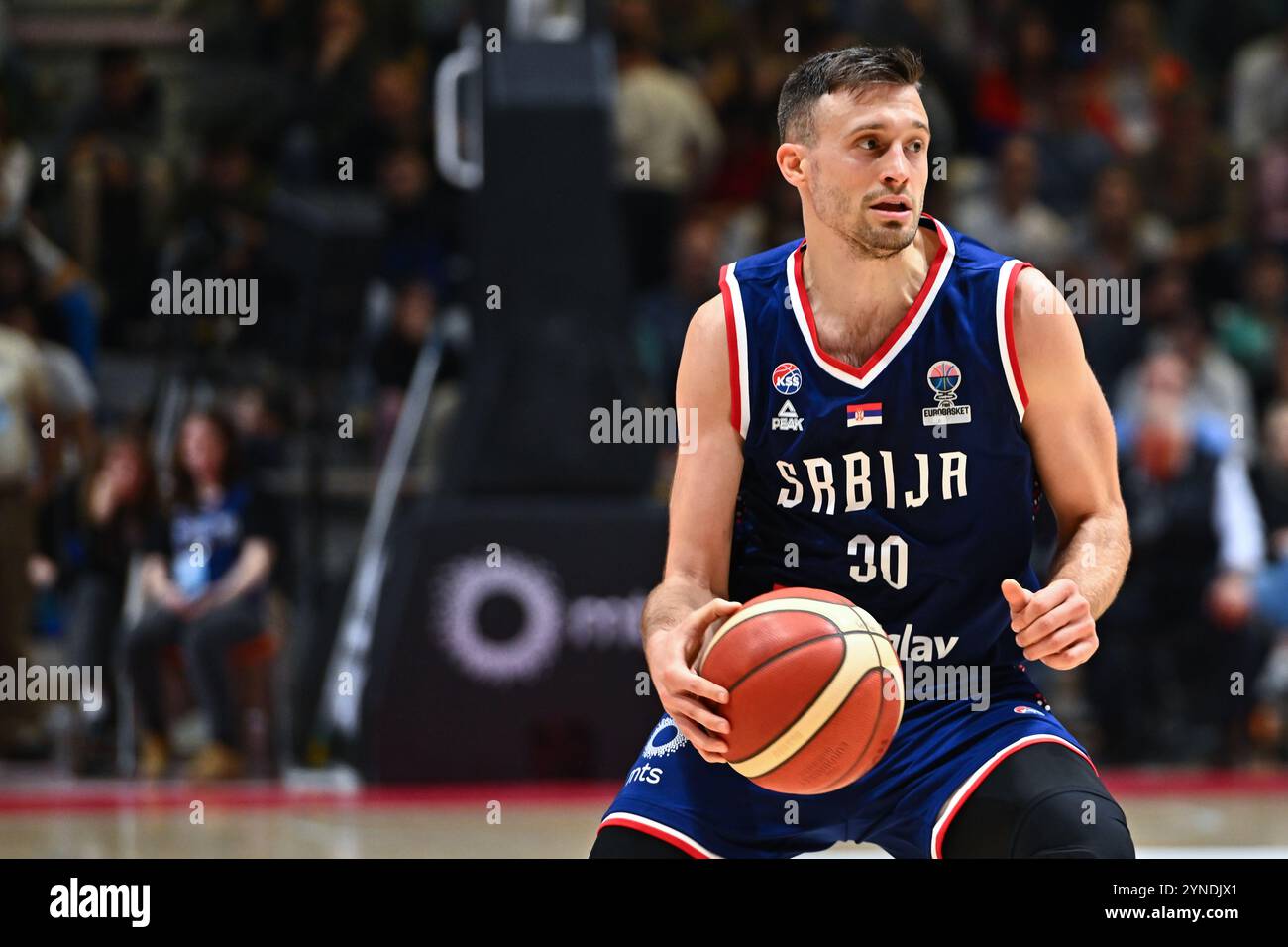 Belgrade, Serbia, 24 November, 2024. Aleksa Avramovic of Serbia in ...