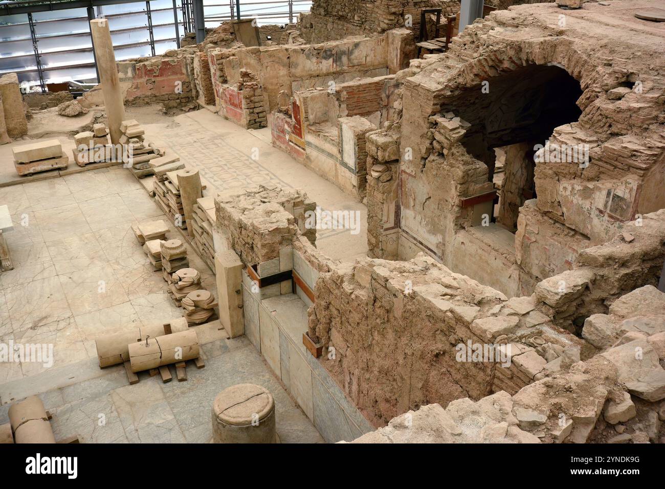 The 'terrace houses' at Ephesus, showing how the wealthy lived during ...