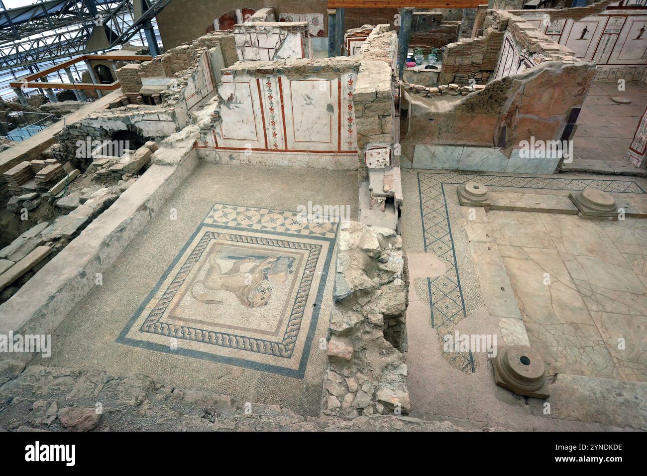 The 'terrace houses' at Ephesus, showing how the wealthy lived during ...