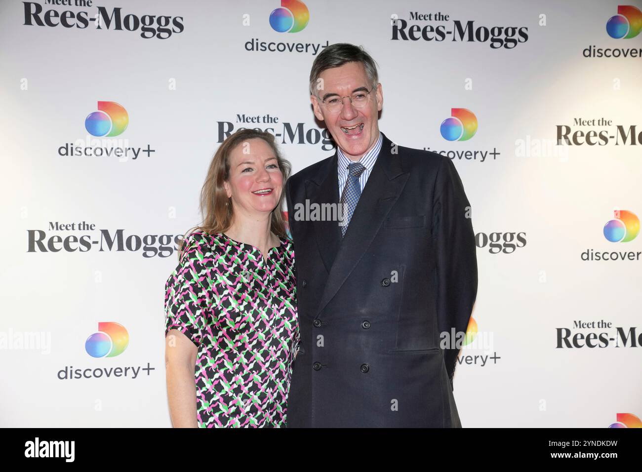 Jacob and Helena Rees-Mogg pose for photographers as they arrive to ...