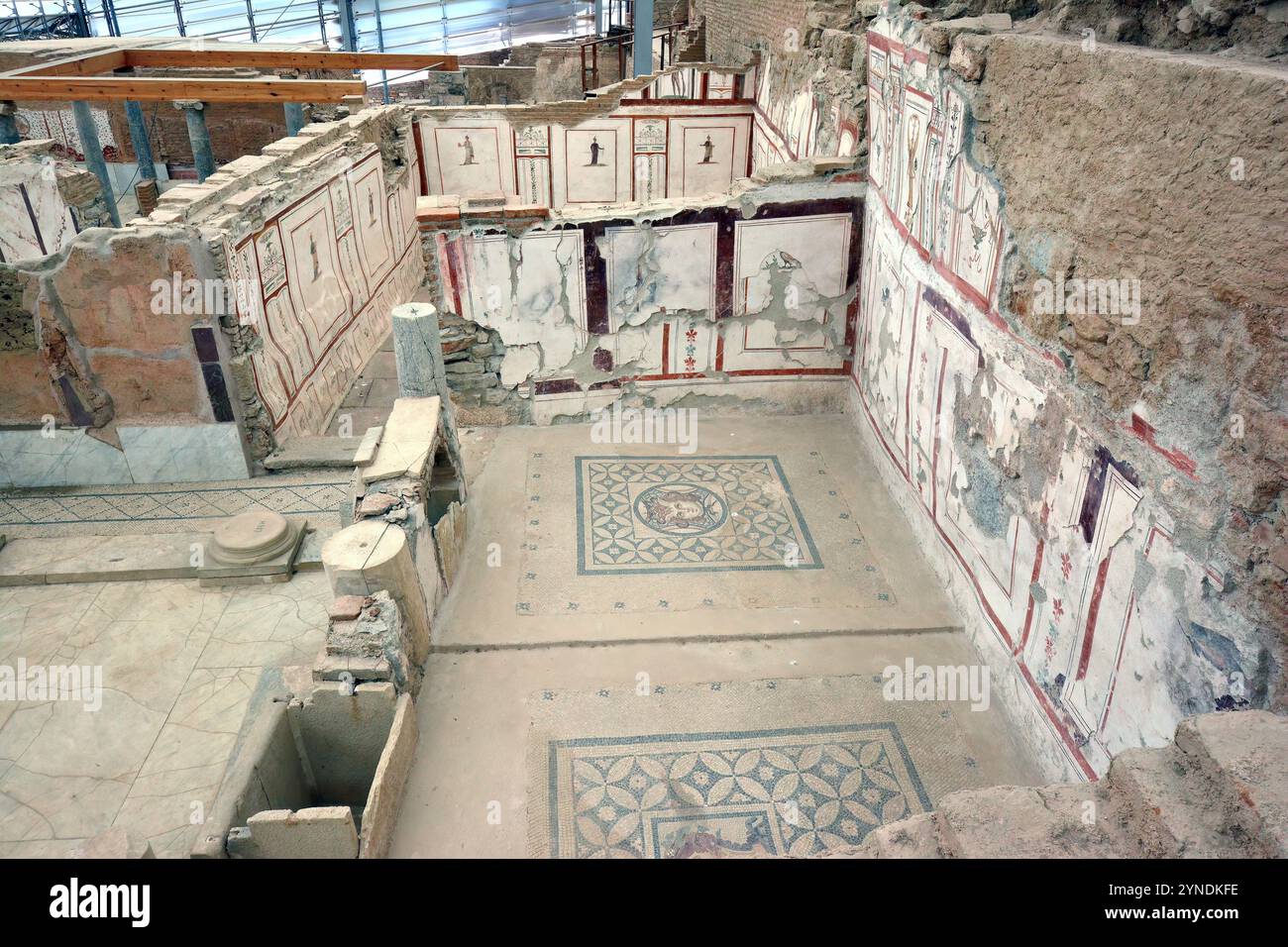 The 'terrace houses' at Ephesus, showing how the wealthy lived during ...