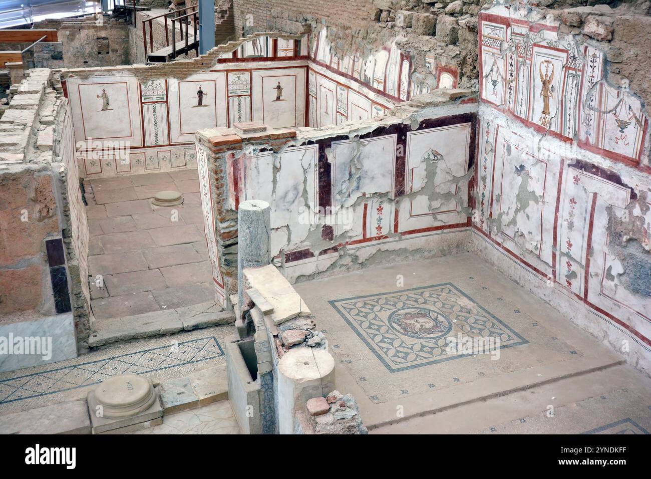 The 'terrace houses' at Ephesus, showing how the wealthy lived during ...