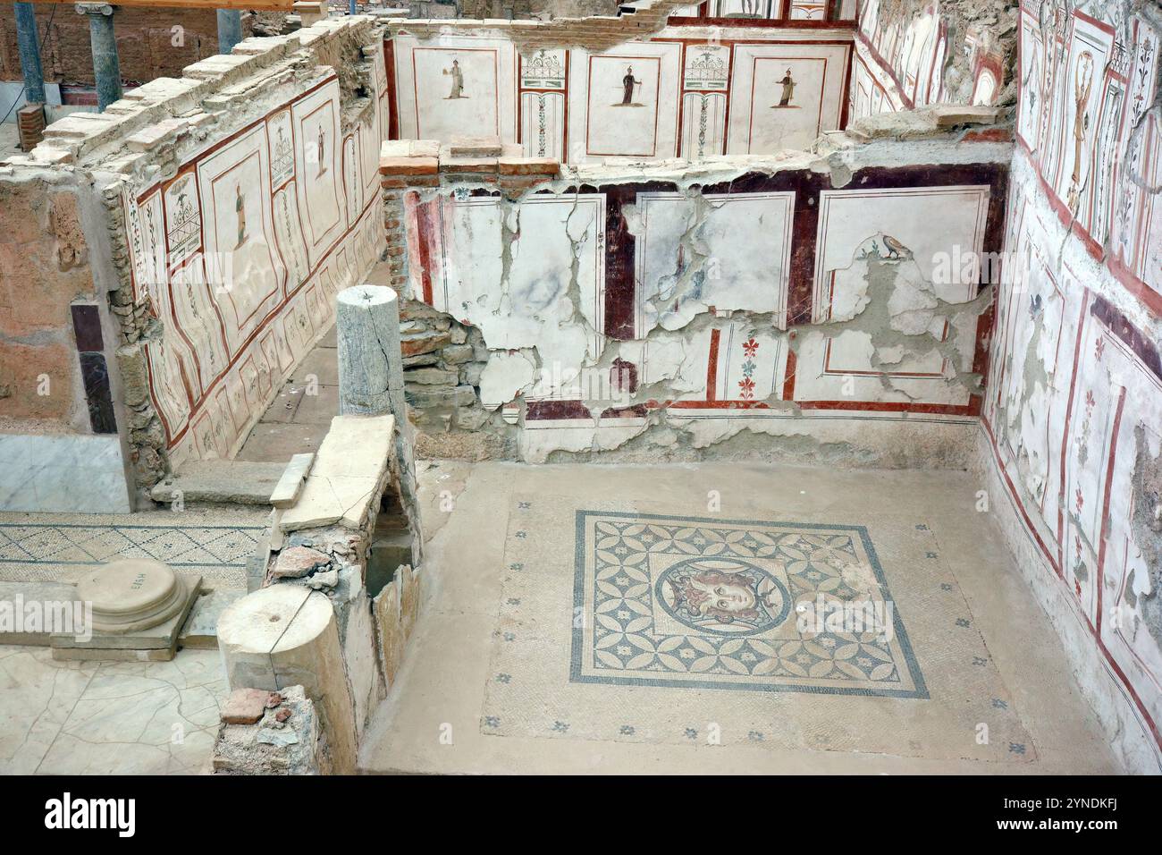 The 'terrace houses' at Ephesus, showing how the wealthy lived during ...