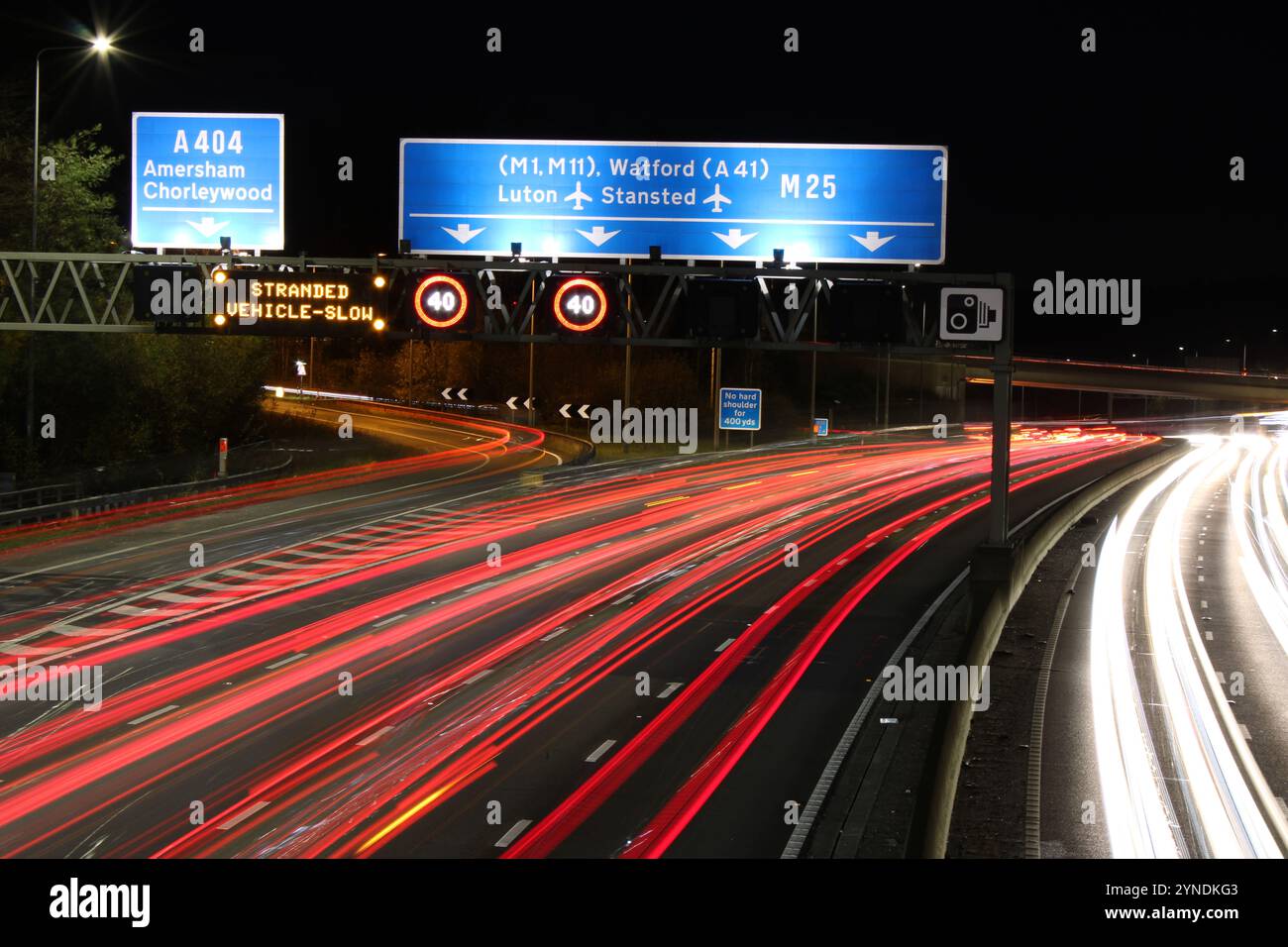 Variable speed limit and warning led signs hi-res stock photography and ...