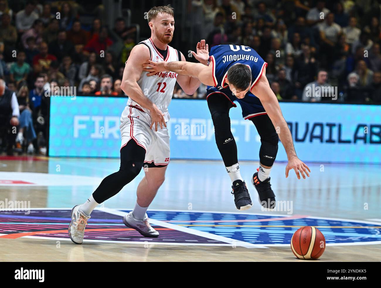 Belgrade, Serbia, 24 November, 2024. Adam Heede-Andersen of Denmark ...