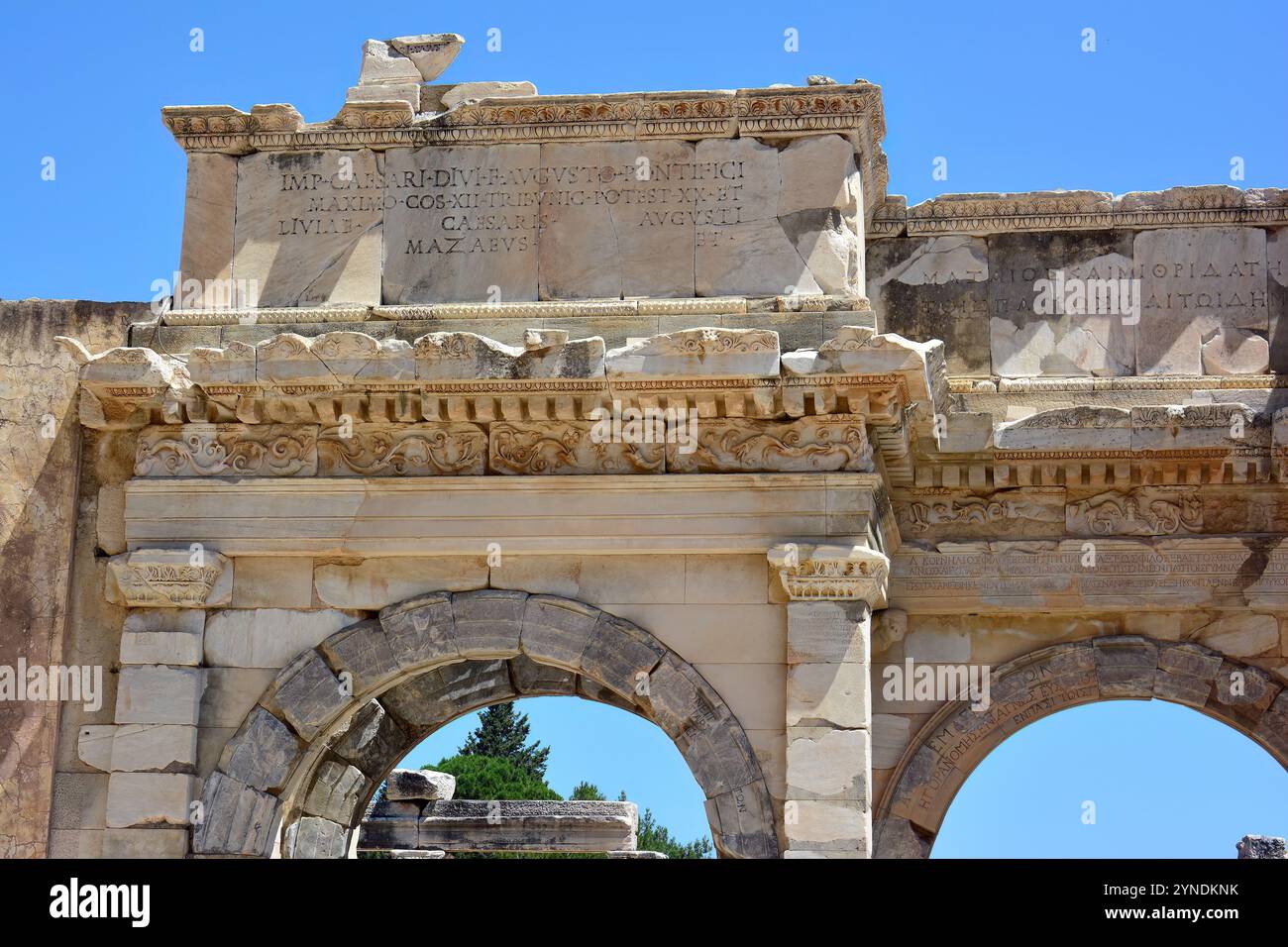 Gate of Augustus, Ephesus ruins, Selçuk, İzmir Province, Turkey, West ...