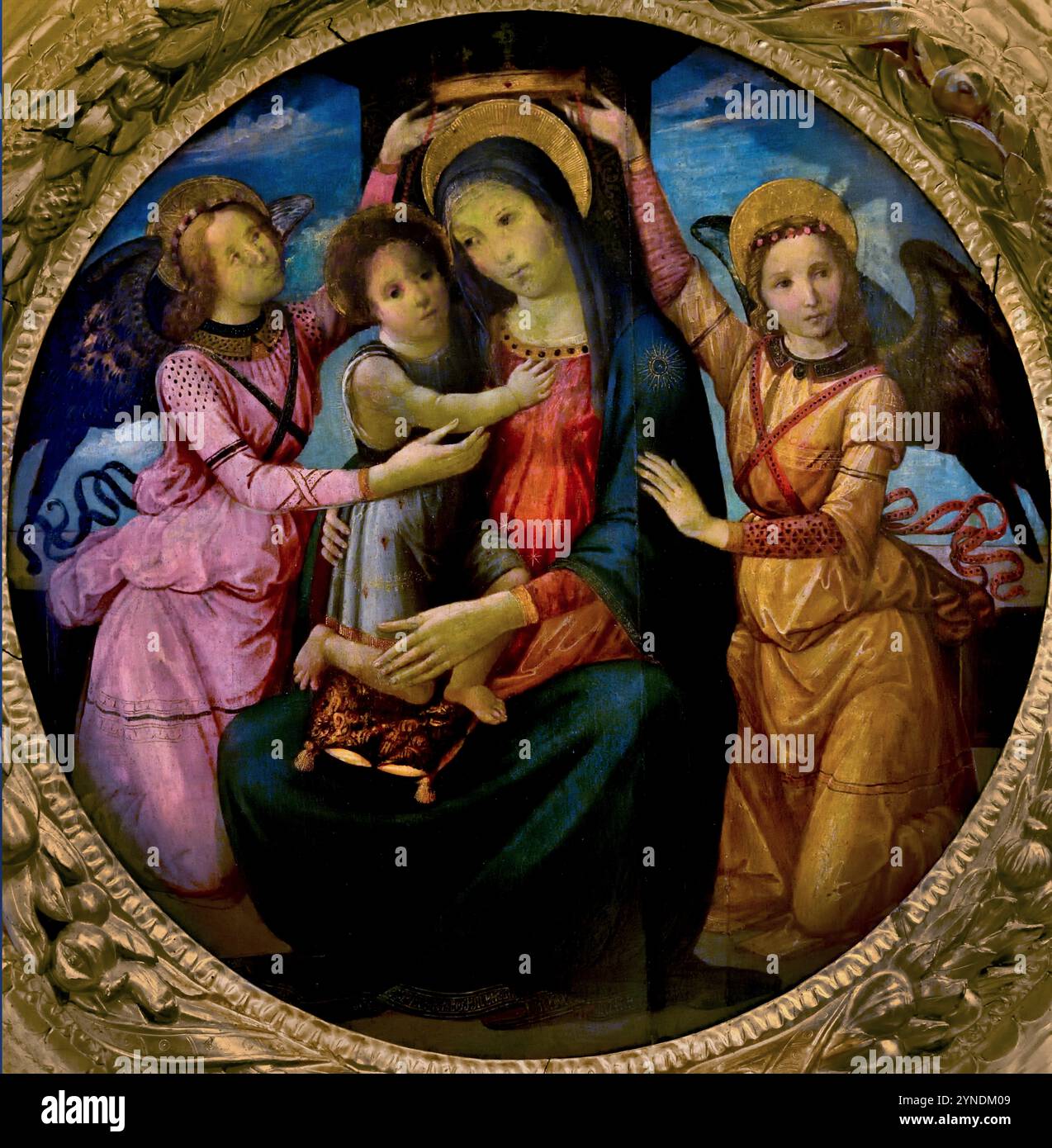 The Virgin and Child between two Angles by Master - Maitre de Marradi ...