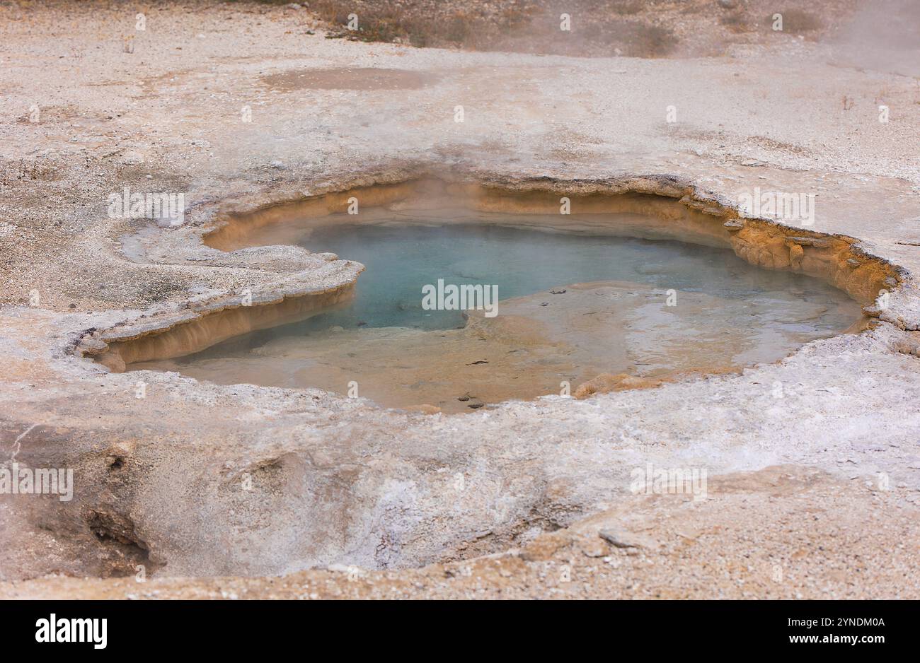 Textures and colors of the terrain in Yellowstone National Park XX, USA ...