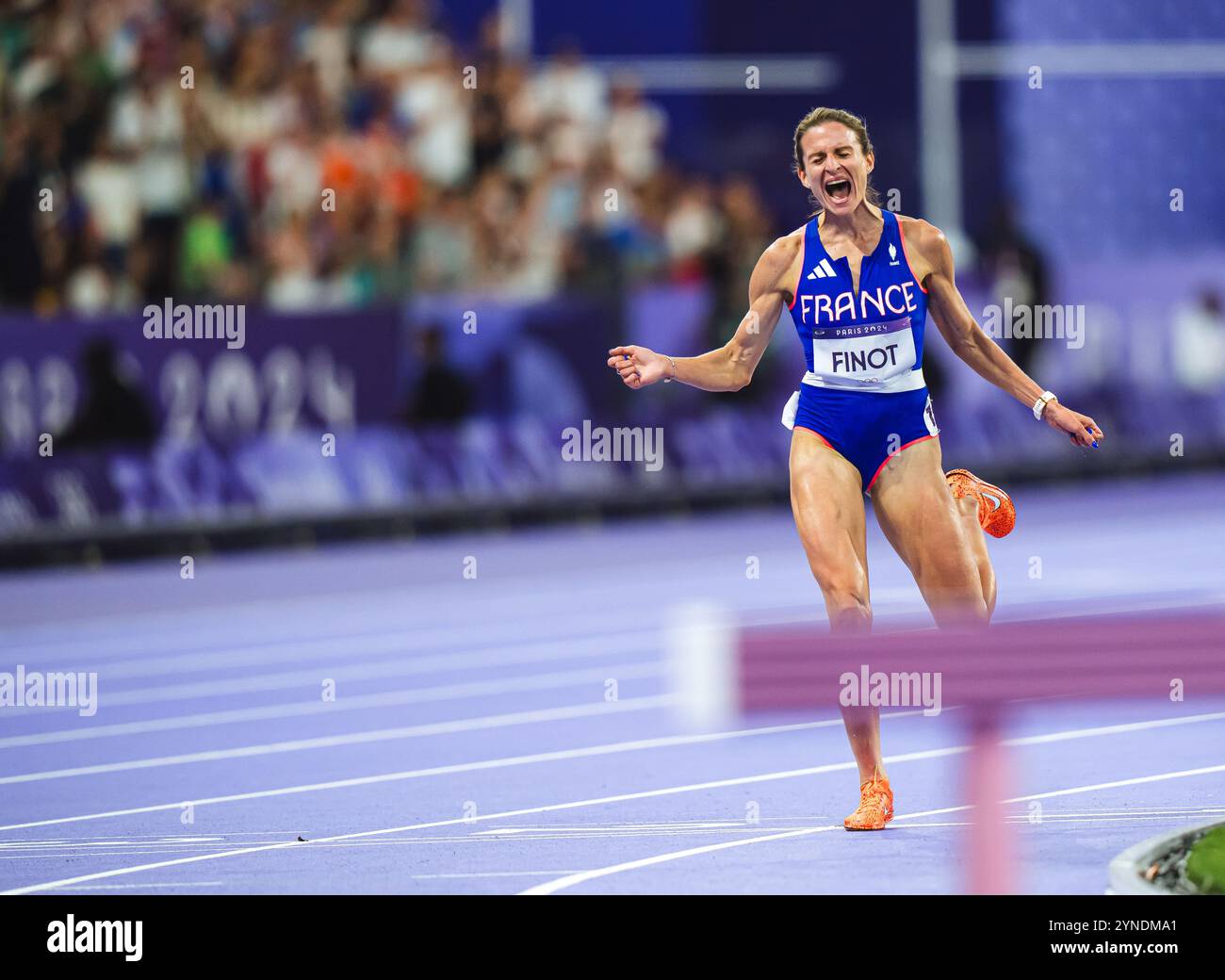 The 3000 metres steeplechase at the paris 2024 olympic games hi-res ...
